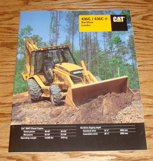 ORIGINAL 1996 CATERPILLAR 436 C / IT Backhoe Loader Sales Brochure 96 ...