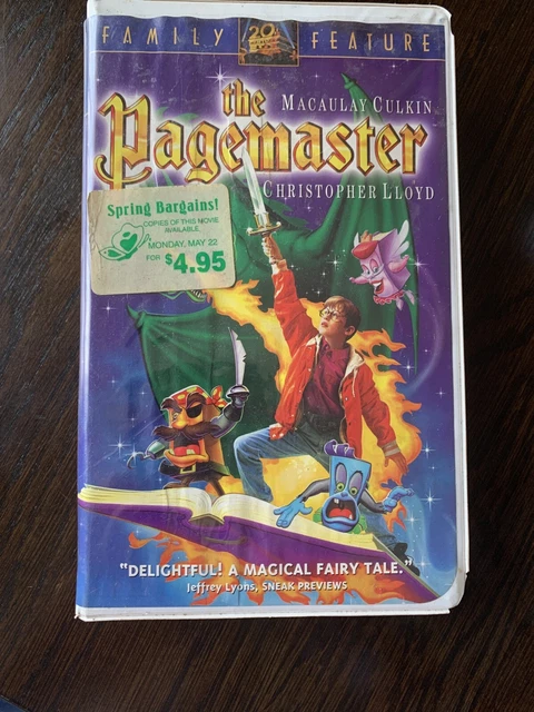 THE PAGEMASTER VHS Movie 1995 Clamshell Macaulay Culkin Vintage £3.37 ...