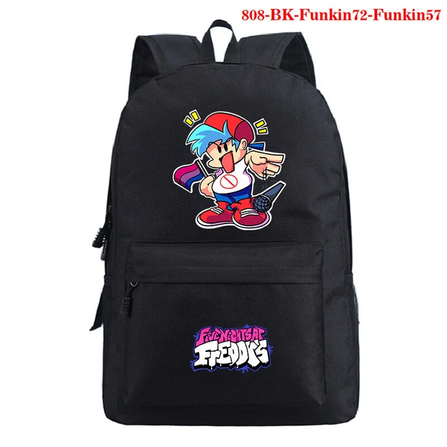 KID'S FRIDAY NIGHT Funkin FNF canvas backpack BF School bags laptop ...