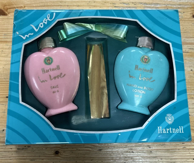 VINTAGE HARTNELL IN Love 1960s Hift Set w/ Talc & Body Lotion. Norman ...