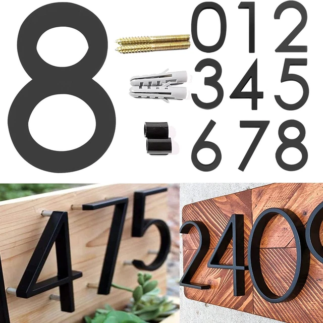 5& FLOATING HOUSE Number Modern House Numbers Garden Door Number with ...