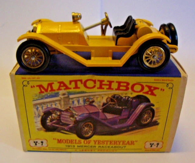 BOXED MATCHBOX MODELS OF YESTERYEAR Y-7 1913 mercer raceabout £11.11 ...