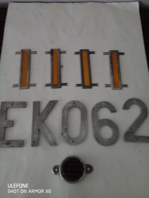 ANCIEN LETTRAGES POUR Plaque D Immatriculation auto Moto maison vintage ...