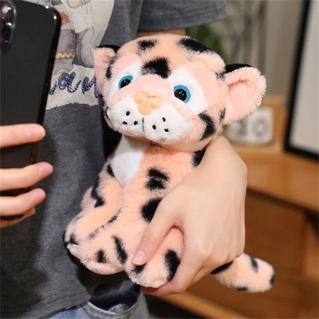 CUTE CARTOON SITTING Spot Leopard Plush Doll With Pp Cotton Filling For ...