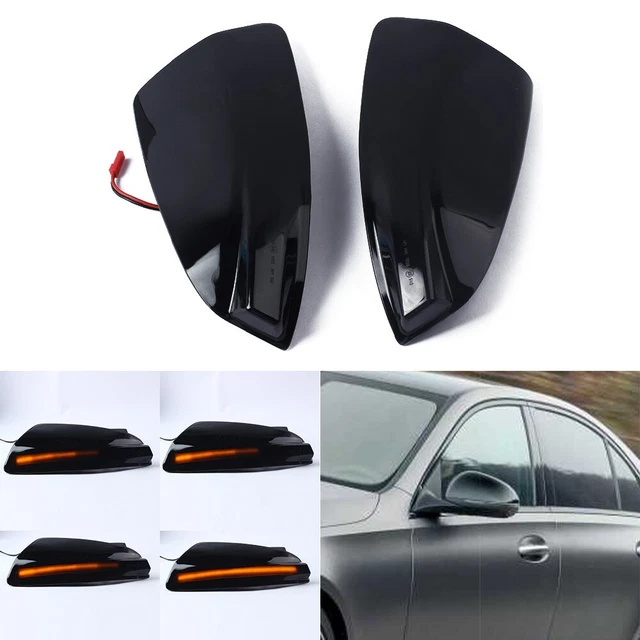 2PCS LED DYNAMIC Mirrors Turn Signal Indicators For Mercedes C-Class ...
