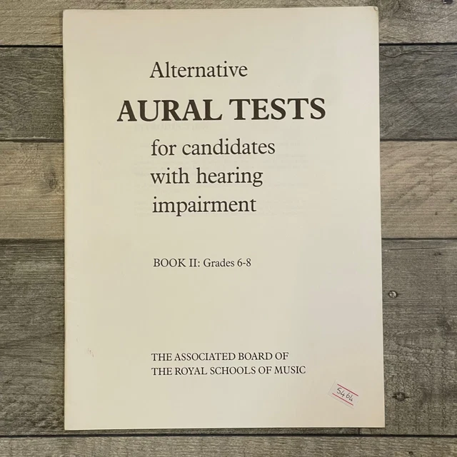 ALTERNATIVE AURAL TESTS For Candidates With Hearing Impairment Book 2 ...