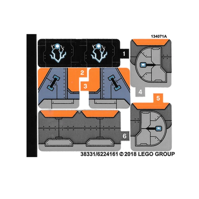 LEGO AUFKLEBER / Sticker Bogen 38331 für Set 76102 Star Wars EUR 5,30 - PicClick DE