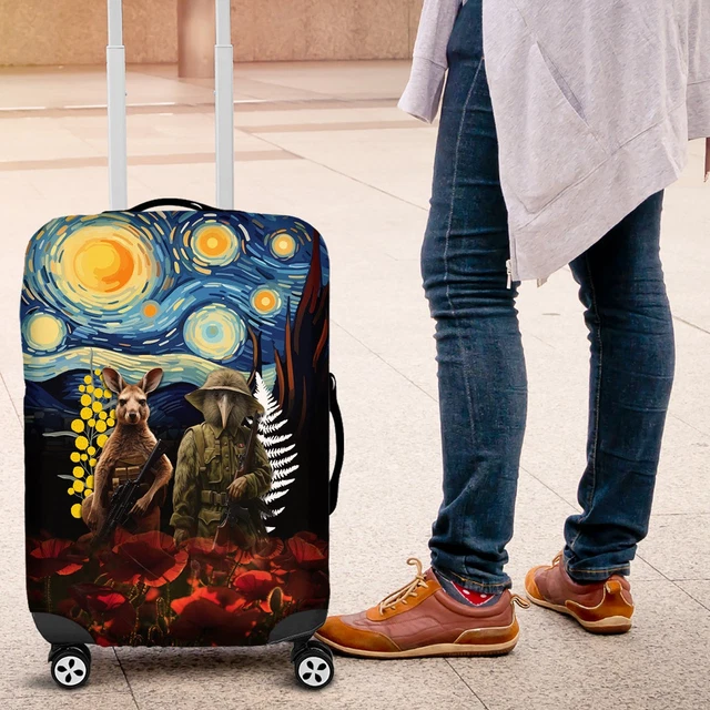 NEW ZEALAND AND Australia ANZAC Day Luggage Cover Kiwi Bird and ...