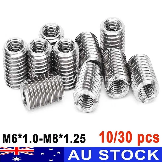 10/30 PACK THREAD Reducer / Repair Inserts M8 Male TO M6 Female ...