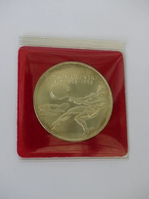 TSCHECHOSLOWAKEI 500 KRONEN/KORUN 1993 Silber Münze Tennis in ... TSCHECHOSLOWAKEI 500 KRONEN/KORUN 1993 Silber Münze Tennis in ...