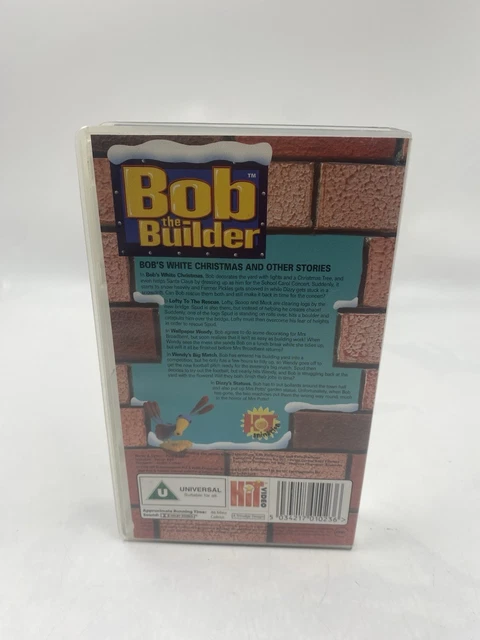 BOB THE BUILDER Bob's White Christmas VHS Video Tape Kids 1998 PAL £9. ...