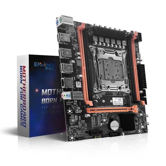 X99 GAMING MOTHERBOARD mATX LGA2011-3 M.2 NVMe DDR4 Memory for Xeon E5 ...