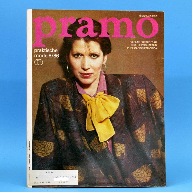 DDR PRAMO 8 1986 Praktische Mode Schnittmuster R Westen Jacken ...