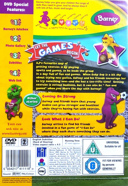 BARNEY & FRIENDS LET THE GAMES BEGIN sport DVD ...