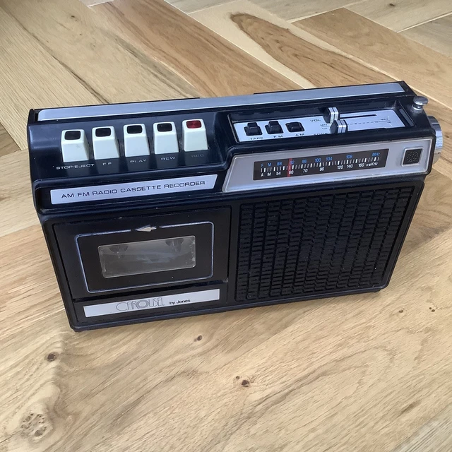 JONES CAROUSEL AM/FM Radio Cassette Recorder - Needs Attention £11.99 ...