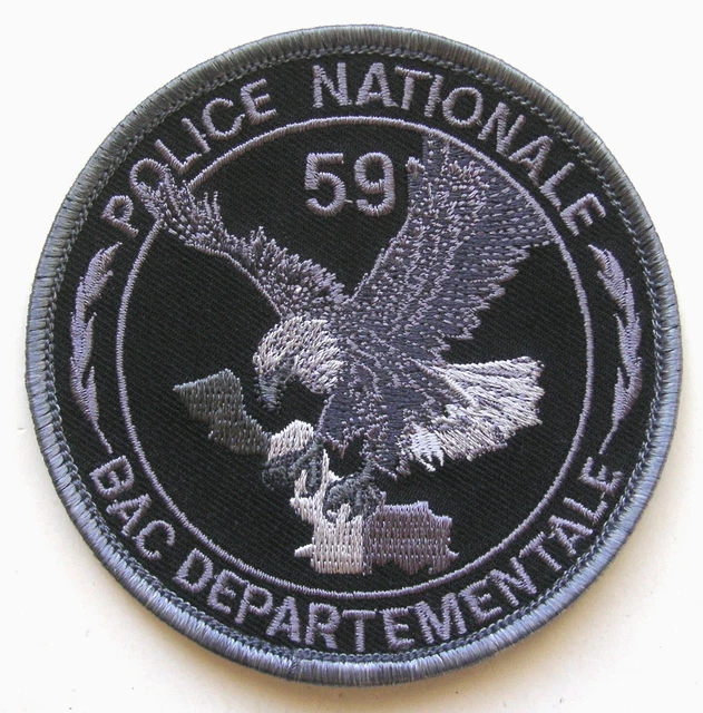 INSIGNE TISSU PATCH Ecusson Police Nationale Bac Departementale 59 Nord ...