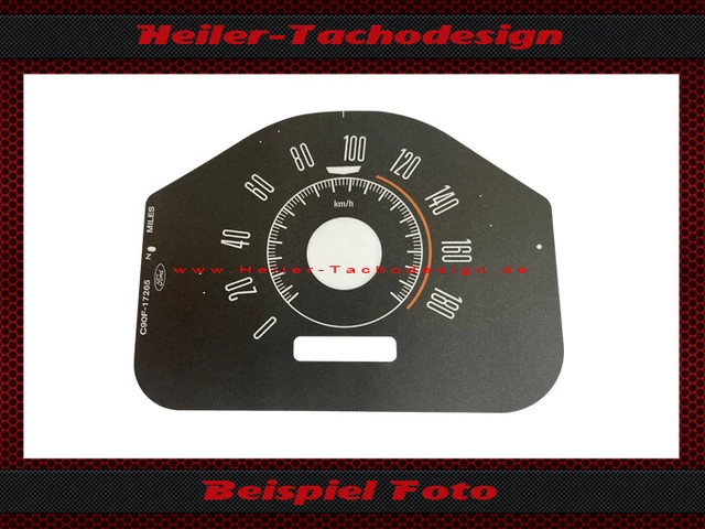 TACHO AUFKLEBER FÜR Ford Fairlane Torino Ranchero 1969 120 Mph zu 190 ...