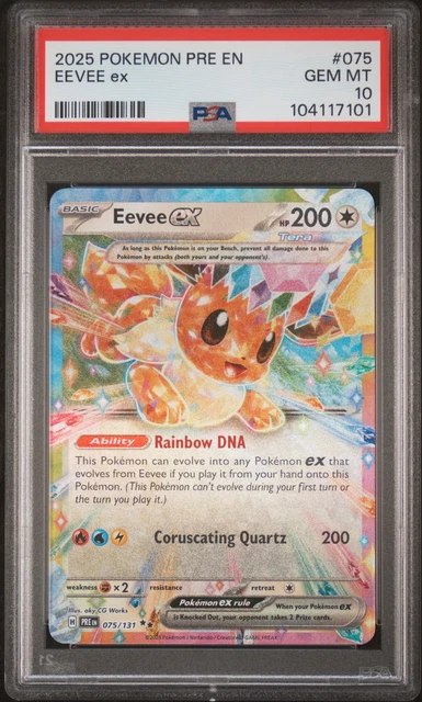 2025 POKEMON PRE En-Prismatic Evolutions #075 Eevee Ex Psa 10 £0.98 ...
