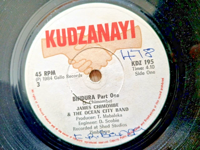 JAMES CHIMOMBE & Ocean City RARE Zimbabwe Press Iqiniso Sungura Mbira ...