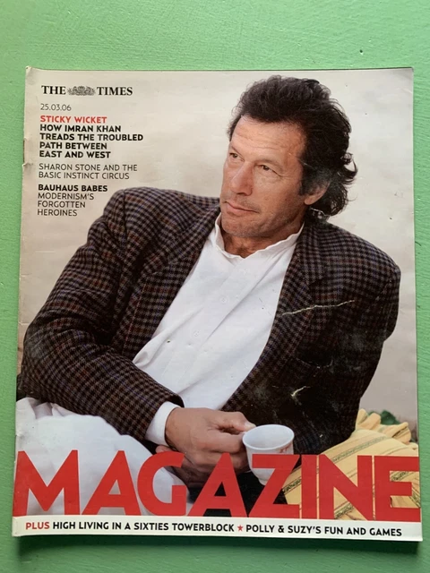 TIMES MAGAZINE 25-MARCH-2006 IMRAN KHAN Sharon Stone UB40's Ali ...