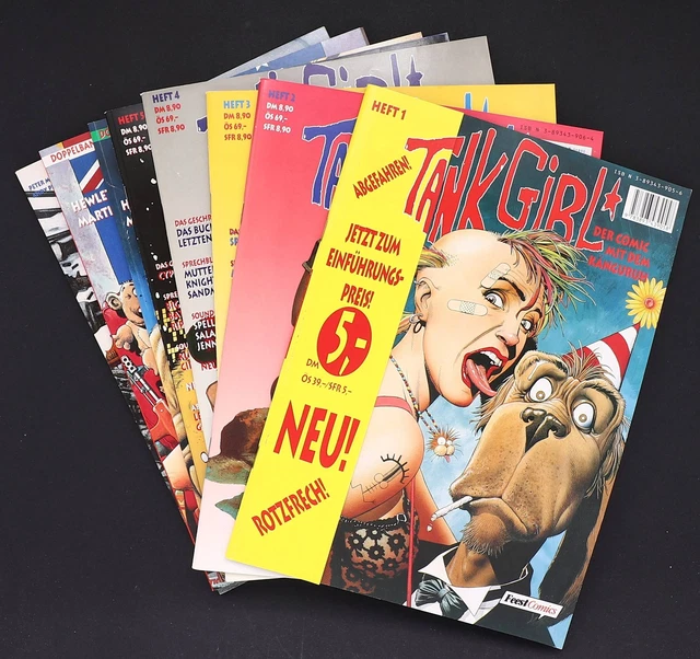 TANK GIRL NR. 1-9/10 + Film SC Science Fiction Satire Comic Heft Feest ...