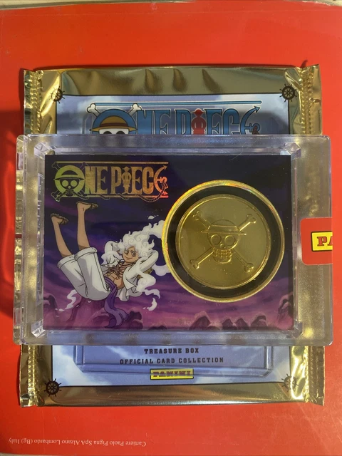 GOLD MEDALLION COIN Card One Piece Treasure Box Limitata 1000 Medaglia ...
