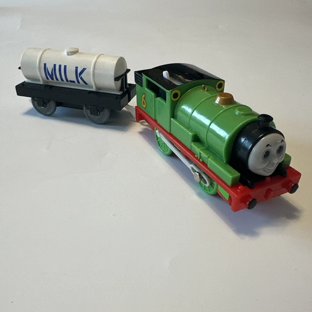 PERCY NO 6 + MILK TRUCK Thomas Trackmaster Track Motorised Train SEE ...
