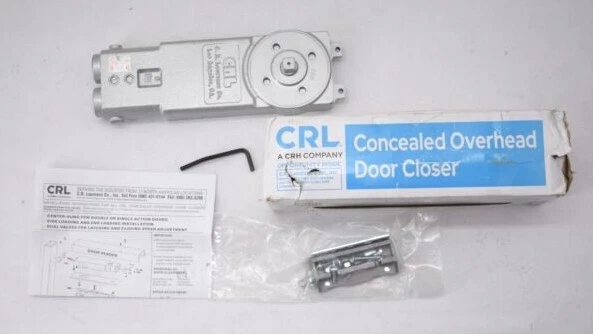 CRL ADJUSTABLE SPRING Power Hold Open Concealed Overhead Door Closer ...
