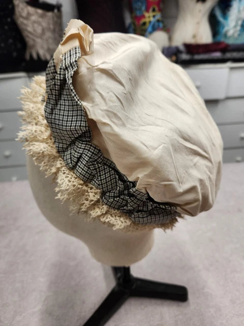 ANCIEN BONNET COIFFE de nuit coiffe ancienne à ruban EUR 17,00 ...