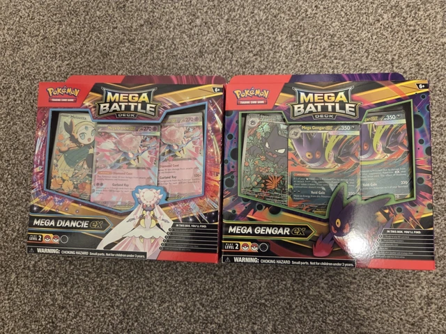 POKÉMON TCG MEGA Battle Deck Mega Gengar Ex & Mega Diancie Ex Set - NEW ...