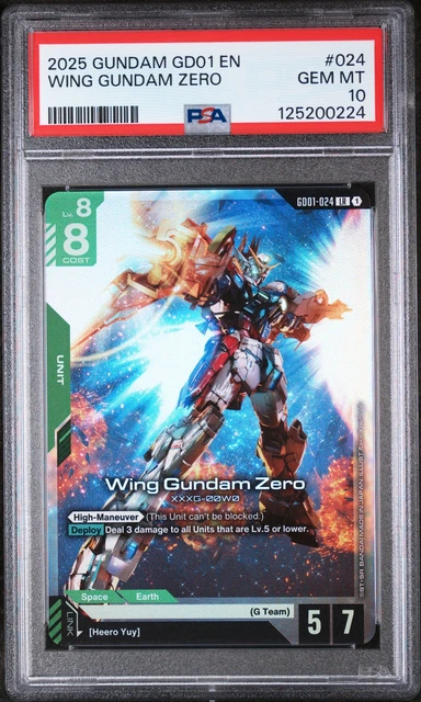 2025 GUNDAM NEWTYPE Rising #024 Wing Gundam Zero Psa 10 £0.75 - PicClick UK