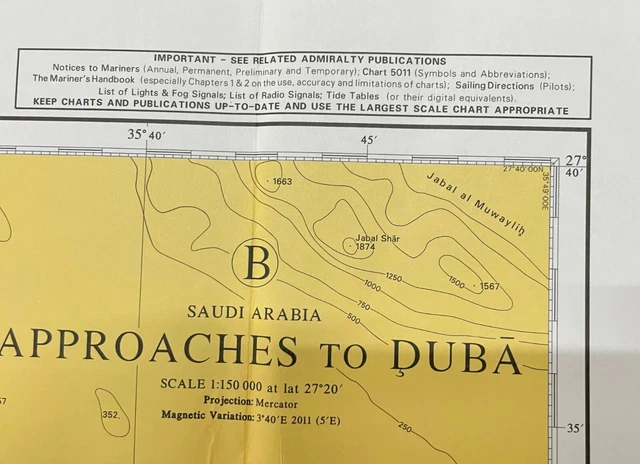 ADMIRALTY 12 RED Sea AL AQABAH TO DUBA & PORTS ON THE COAST OF SAUDI ...