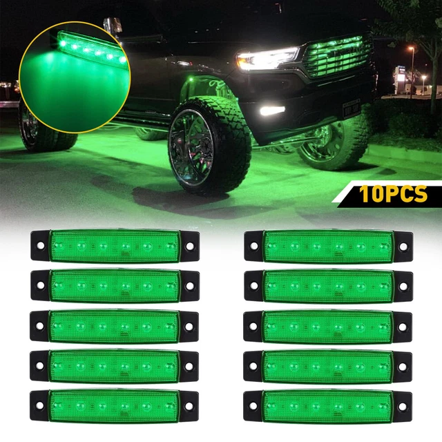 GREEN LED LIGHTS Rock 10Pod Underbody Wheel Light For JEEP Offroad ...