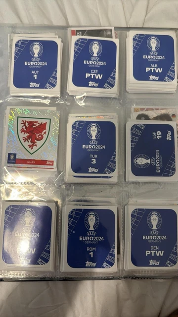 TOPPS EURO GERMANY 2024 X 50 Stickers NO SWAPS cheapest on ebay!!! £6. ...