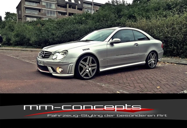 BODY KIT FOR Mercedes CLK W209 widebody kit bumper mask fenders AMG ...