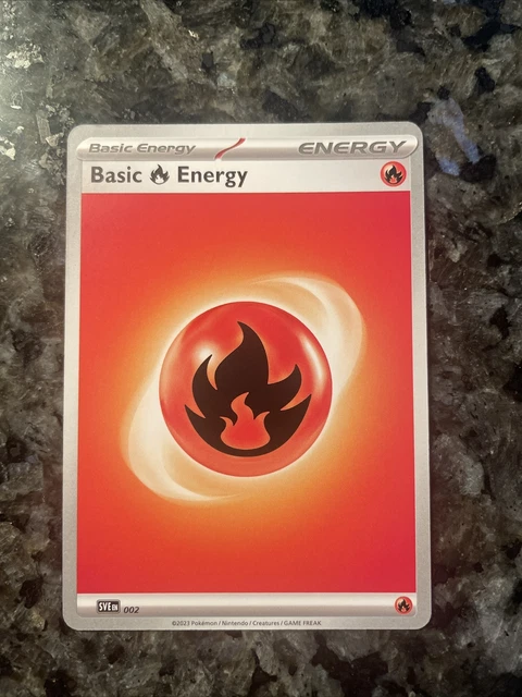 BASIC FIRE ENERGY Pokémon TCG Basic Scarlet & Violet Base Set 002 Mint ...