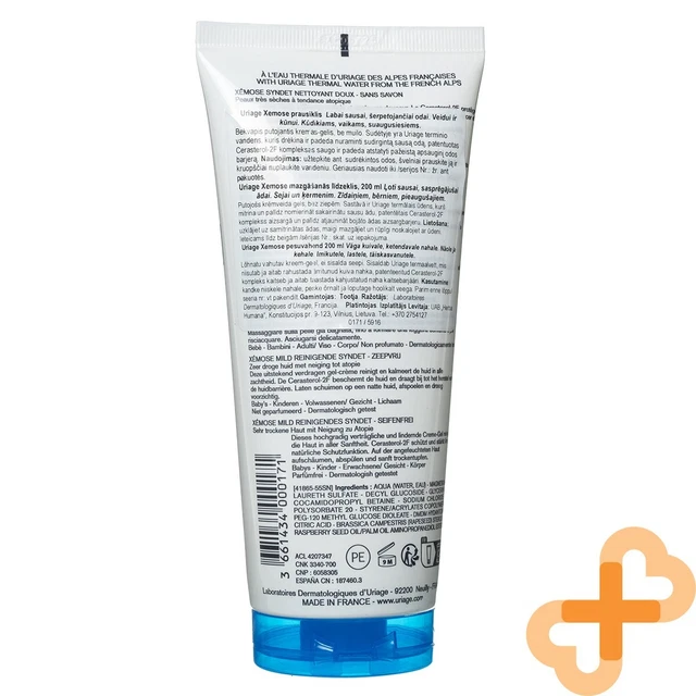 URIAGE XÉMOSE GENTLE Cleansing Syndet 200ml Cleanse Soothe Dry Atopy Skin $27.58 - PicClick CA