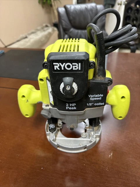 RYOBI ROUTER 10 Amp 2 HP Plunge Base Variable Speed Model RE180PL1G ...