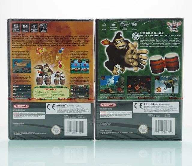 RARE FACTORY SEALED Donkey Konga & Donkey Kong Jungle Beat Nintendo ...