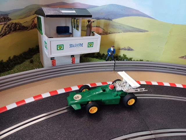 SCALEXTRIC C23 SCALETTI Arrow. F1 Formula One. Vintage Slot Car. Green ...