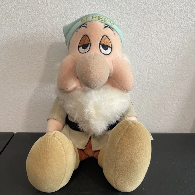DISNEY STORE SNOW White and the Seven Dwarfs Sleepy Dwarf Plush 12 ...