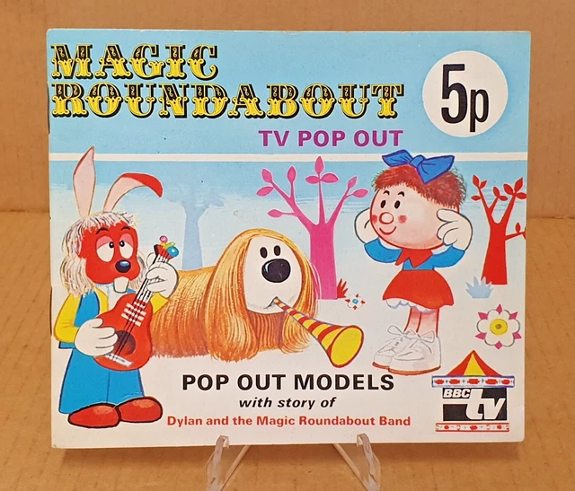 VINTAGE 70S MAGIC ROUNDABOUT TV POP OUT BOOK with 2 Pop Outs inc Dylan ...