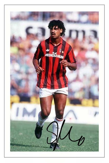 FRANK RIJKAARD SIGNED Autograph PHOTO Fan Gift Signature Print AC MILAN ...