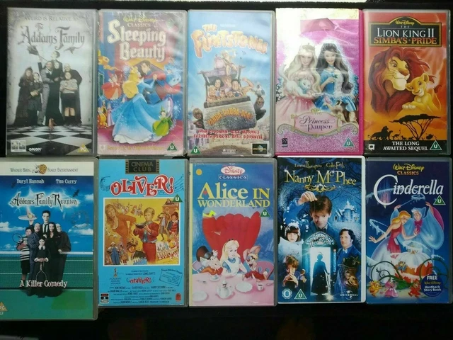 10 RETRO VINTAGE Vhs Walt Disney Vhs Bundle Children Stories alice in ...