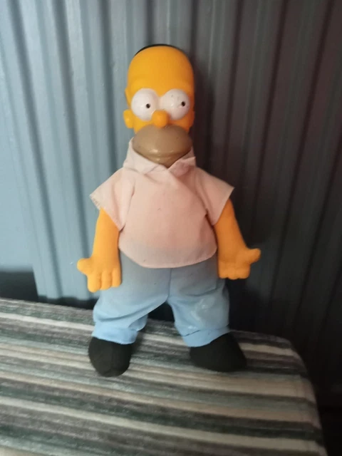 VINTAGE THE SIMPSONS HOMER SIMPSON 10" Plush STUFFED DOLL Toy Used ...
