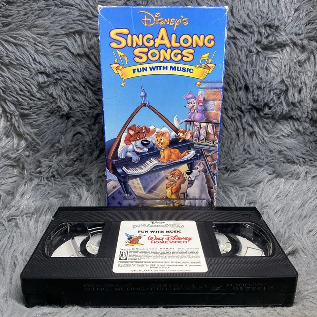 DISNEYS SING ALONG Songs - Fun With Music VHS Tape 1993 Volume 5 Kids ...