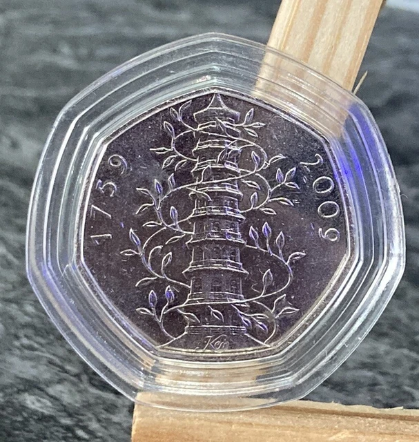 50P COIN 2009 Kew Gardens GENUINE Rare British Circulated REF: KW Rare ...