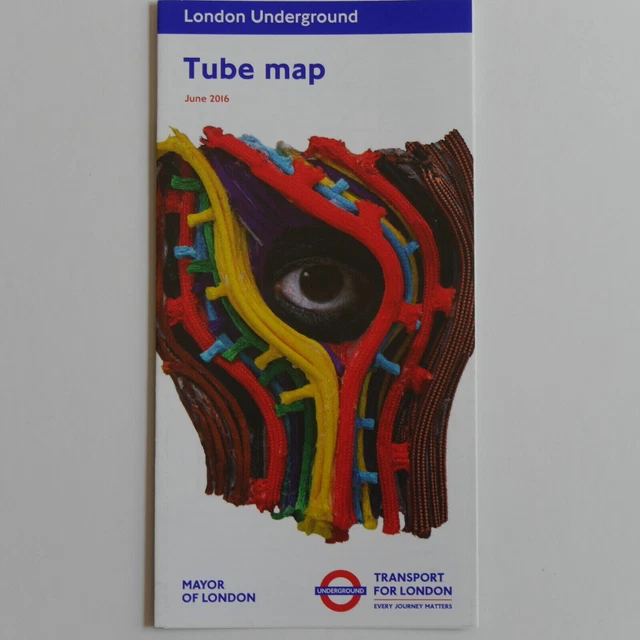 LONDON UNDERGROUND TFL pocket tube map June 2016 (3) £1.80 - PicClick UK