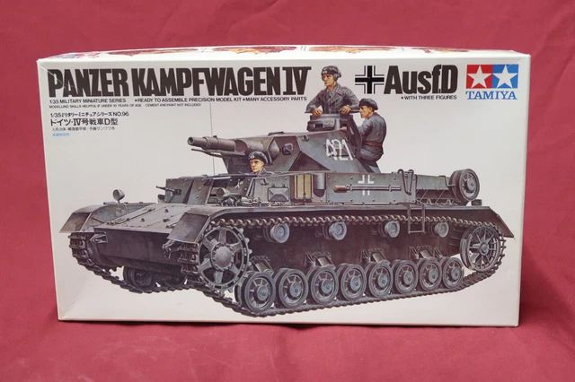 TAMIYA 35096 GERMAN Pzkpw IV Ausf. D Tank 1:35 WW2 plastic model kit ...