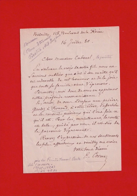 AW77-L.A.S-EUGÈNE CORMON-AUTEUR DRAMATIQUE-[ALEXANDRE Cabanel-Peintre ...
